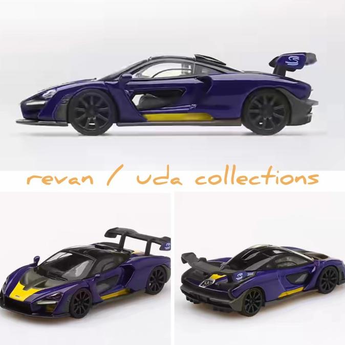 Minigt Mini GT 127 McLaren Senna Purple Yellow | Shopee Singapore