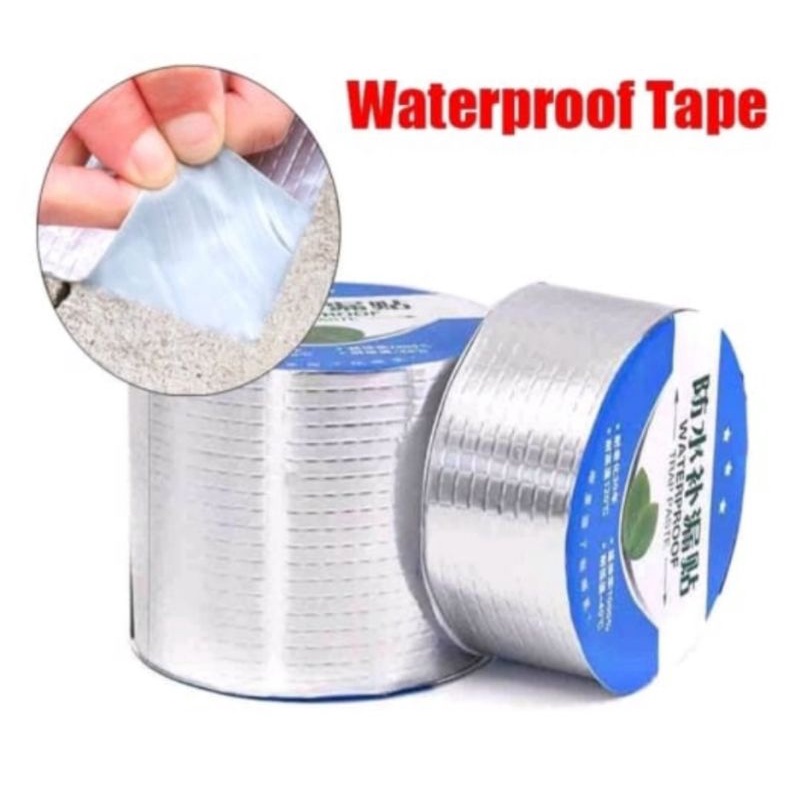 Aluminum Foil Butyl Waterproof Flex Tape Leak-Proof Glue Tape (5CM X 5M ...