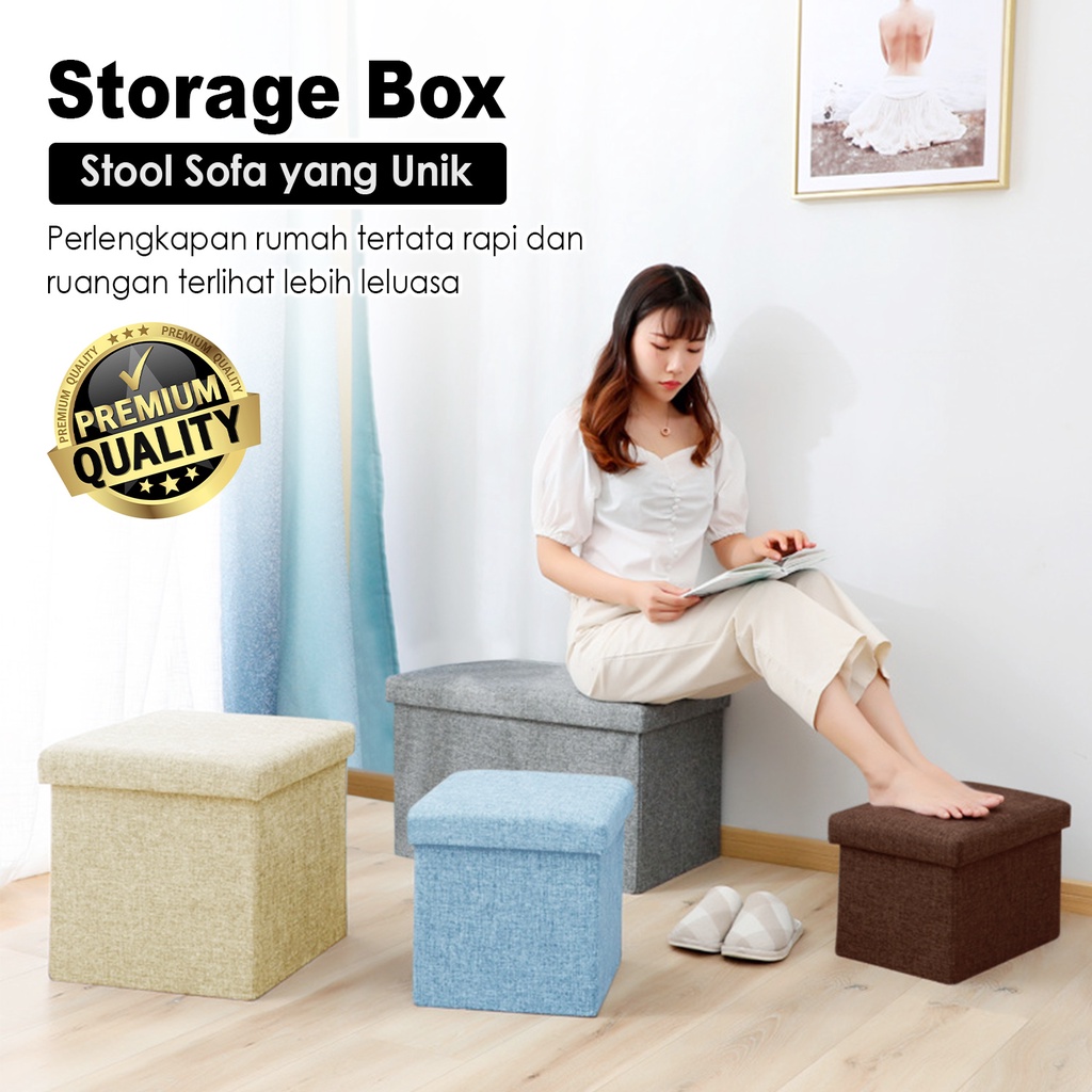Storage Box Folding Multipurpose Storage Box Chair Folding Box Storage ...