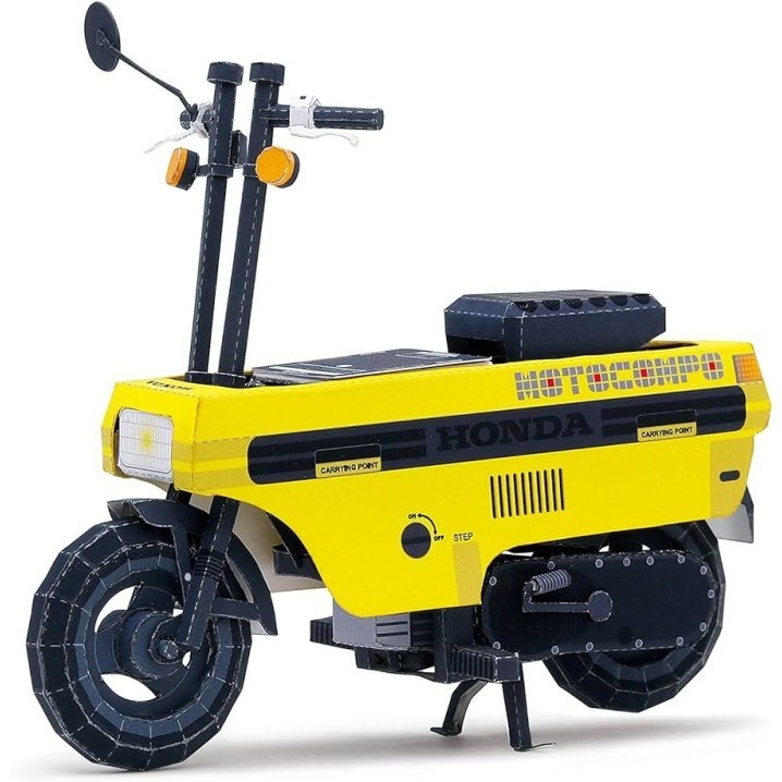 Diy papercraft mini Motorcycle Pattern Paper Sheet motocompo zenyang22 ...