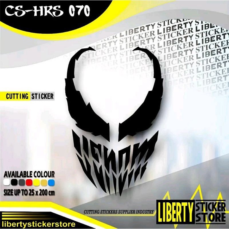 CAHAYA Venom teeth sticker | Reflective venom cutting sticker | Shopee ...