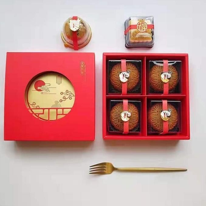 Mooncake Packaging Box Mooncake Box Mooncake Souvenir Box 002 | Shopee ...