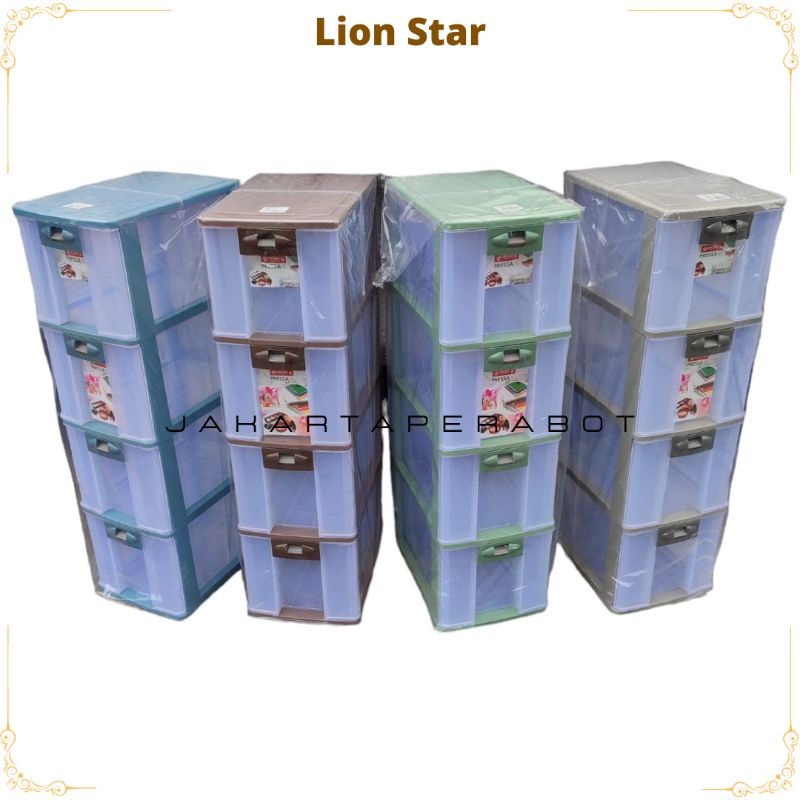 Lion Star - Multipurpose 2 3 4 Stacking Container Cd Dvd Drawer Shelf / Ni Container Drawer ...