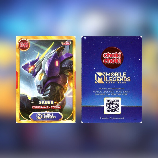 Mobile Legends Choki Choki Saber Codename Storm Card | Shopee Singapore