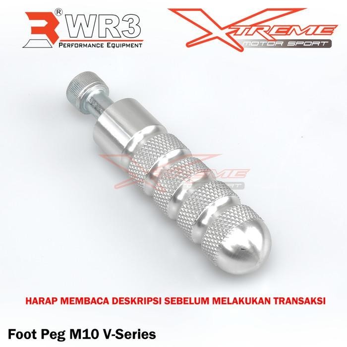 Footpeg Stand Step Underbone WR3 Black And Silver Original | Shopee ...