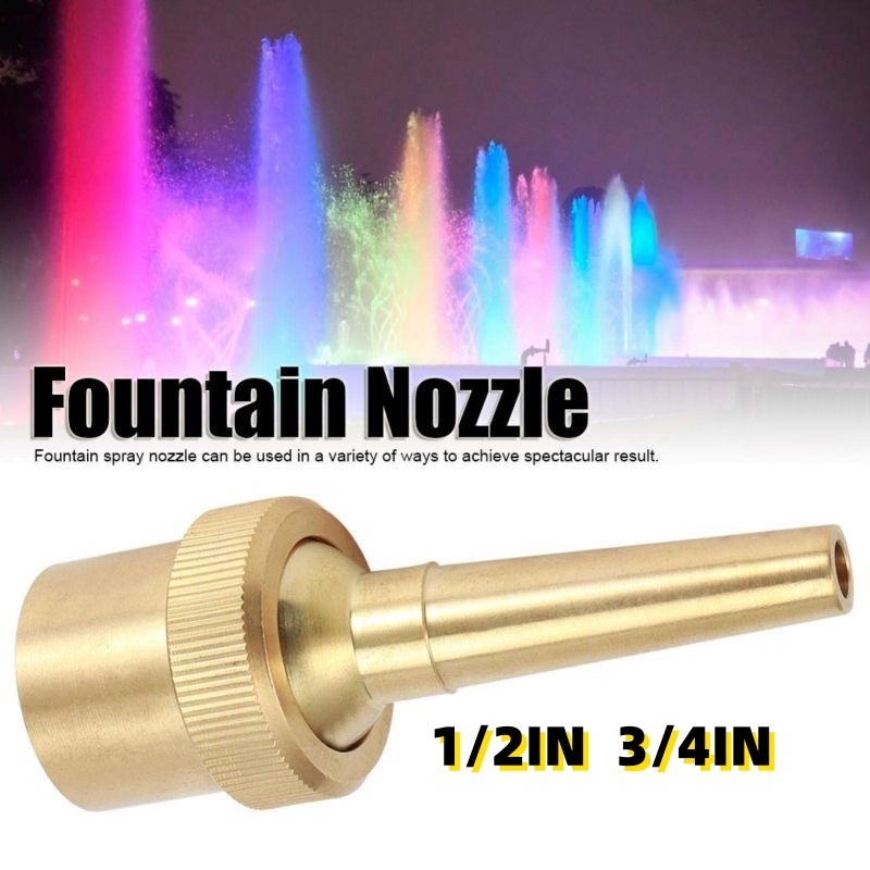 Brass Nozzle/Pool Fountain Nozzle 1/2 And 3/4 Inch Straight Jet Model ...