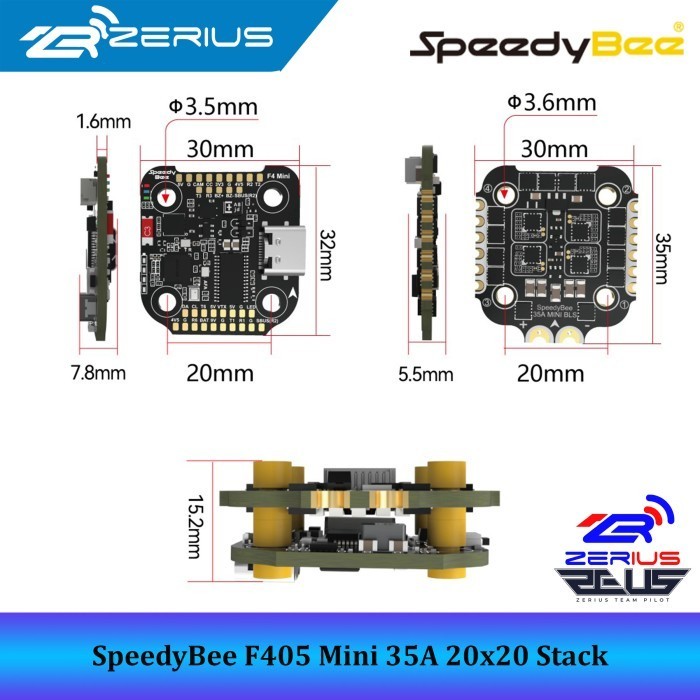 Speedybee F405 Mini 35A Bls Esc 20X20 Stack With Bluetooth | Shopee ...
