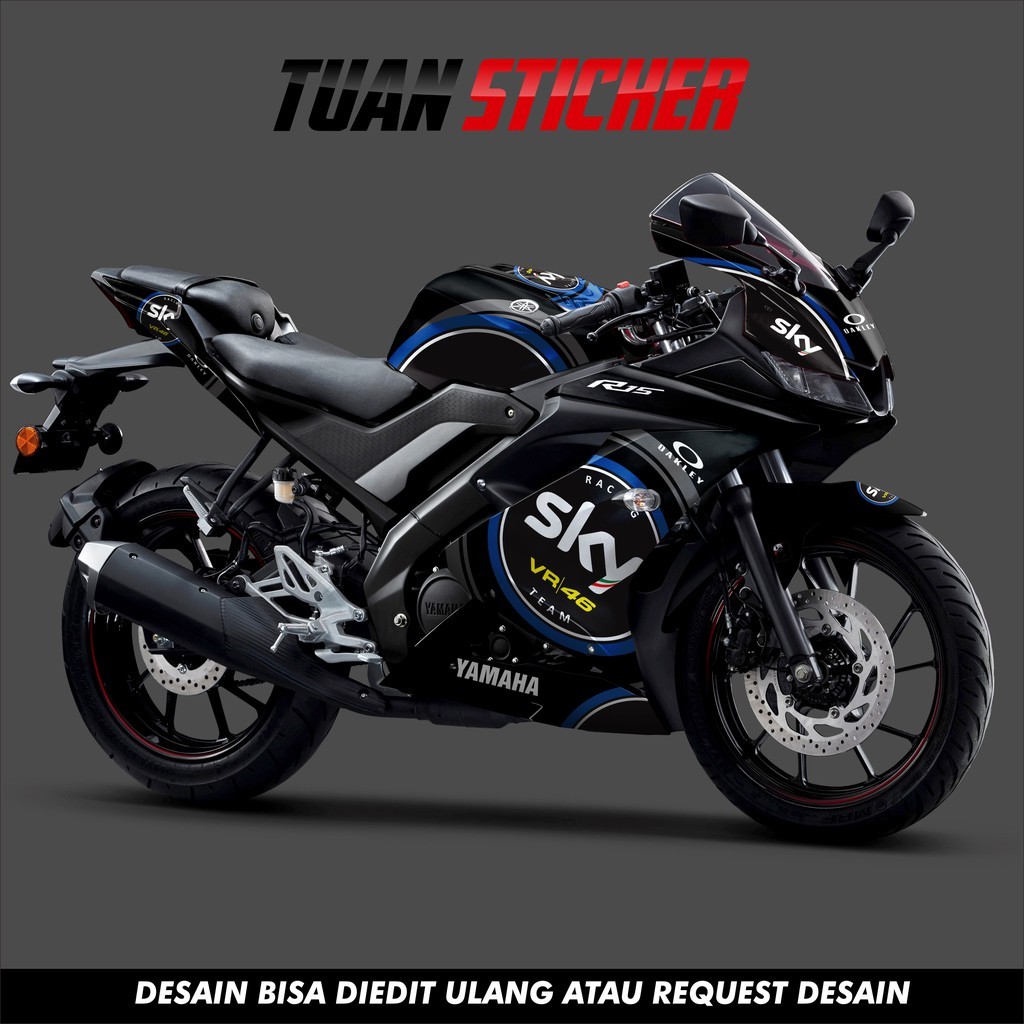 Sticker striping Decal Yamaha R15 V3, Sticker Decal R15 V3, Sticker R15 ...