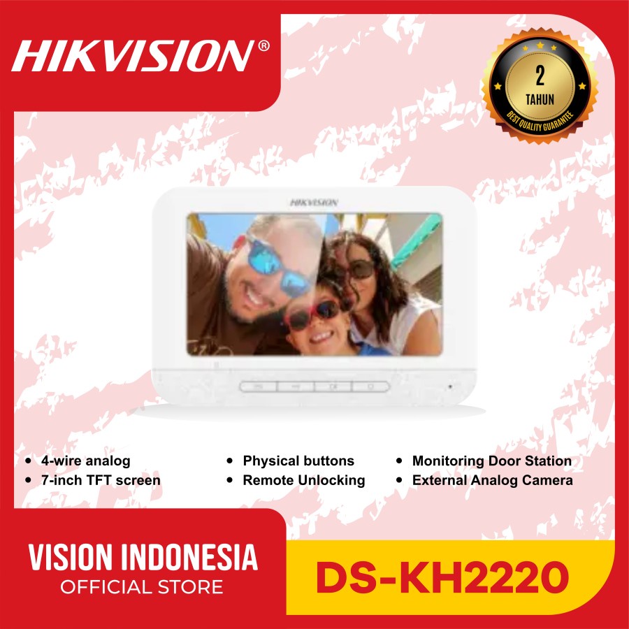 HIKVISION DS-KH2220 - Video Monitor Intercom Analog Indoor Station | Shopee Singapore