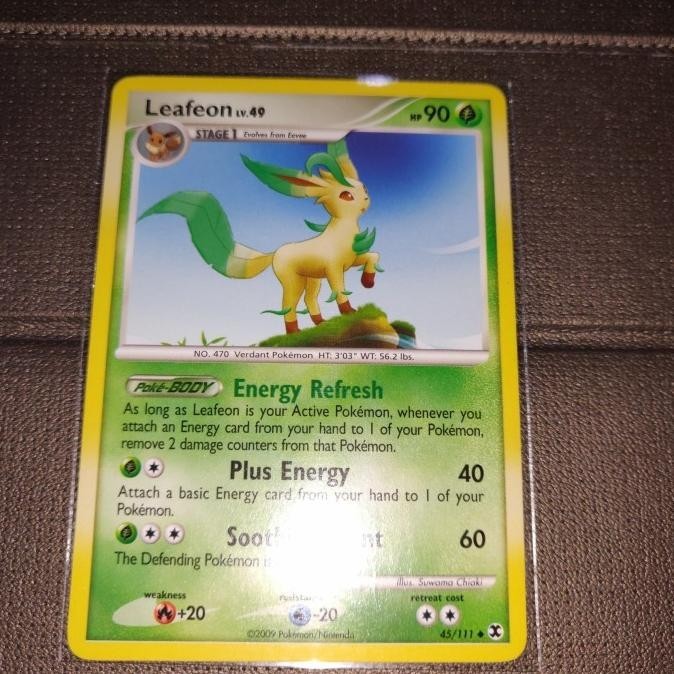 Pokemon TCG EN DPPt Platinum Rising Rivals Leafeon Card | Shopee Singapore
