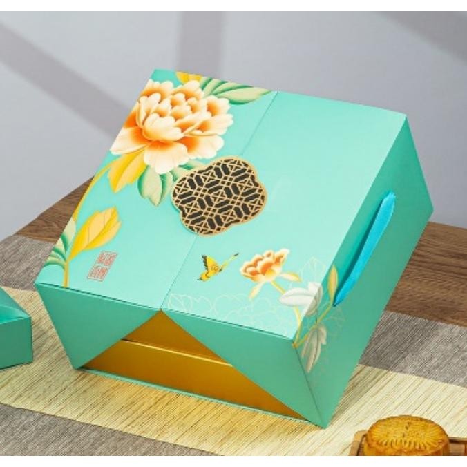 Mooncake Packaging Box Mooncake Box Mooncake Souvenir Box 023 | Shopee ...