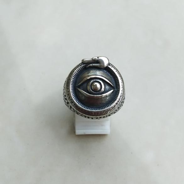 MATA One Eye Stainless Steel Men's Ring - All Seeing Eye | Shopee Singapore