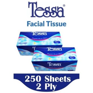 Tessa 250s 2ply - Facial Tissue Multipurpose Facial Tissue | Shopee ...