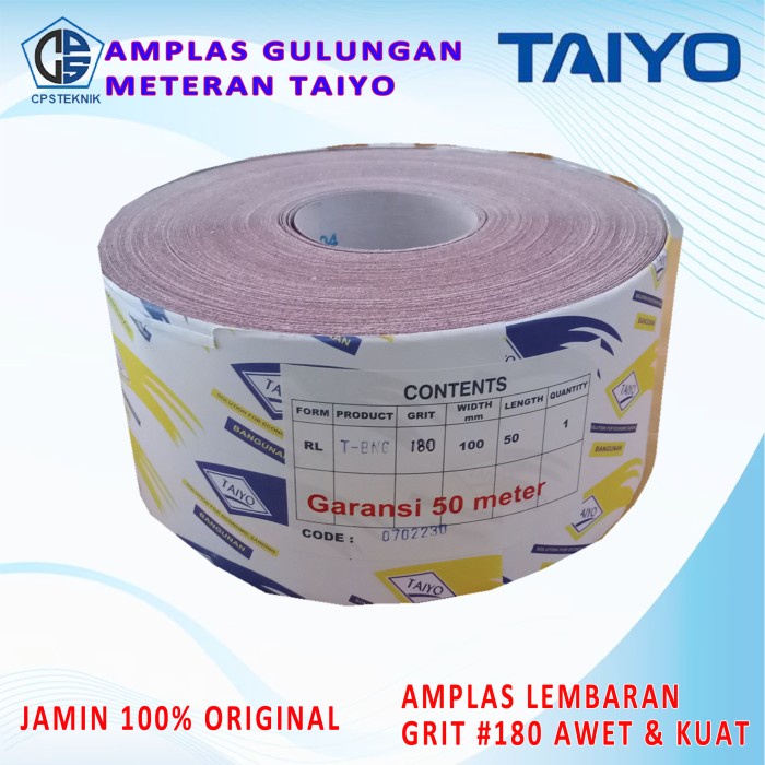 Taiyo 180 Grit Building Sandpaper Roll Sandpaper Meter Sandpaper ...
