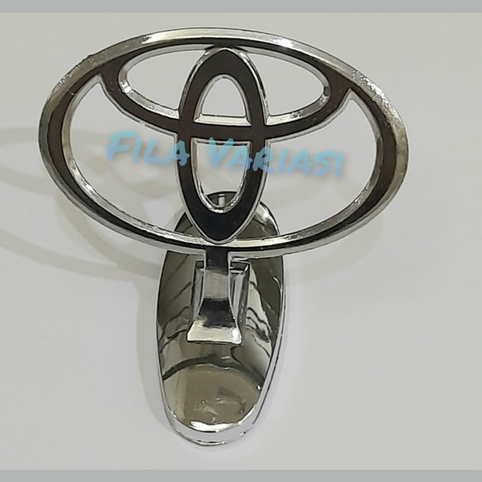 MESIN New Car Emblem Logo Hood Stand Emblem Toyota Chrome Limited ...