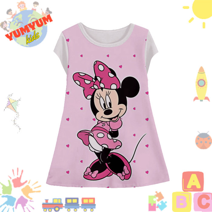 Minnie Mouse Girls' Dress v3 Women's Tunic Minnie Mouse Cartoon ...