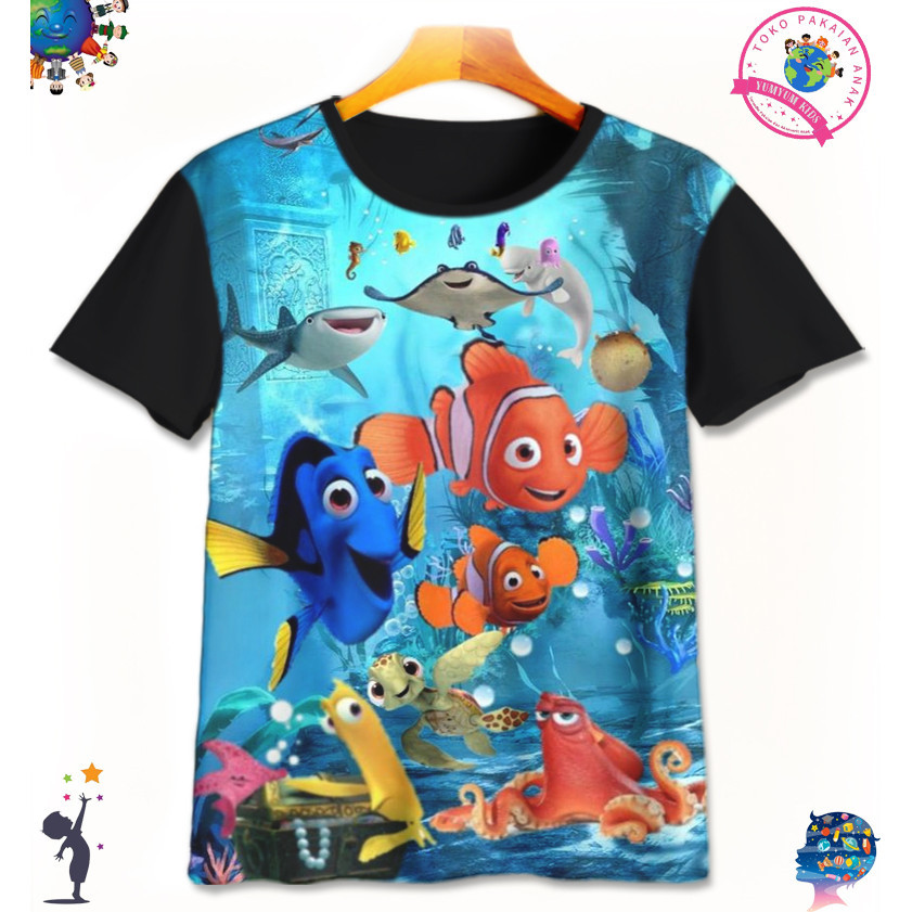 Finding Nemo v1 Girls' T-shirt Finding Nemo 3D Printed Cartoon Animated ...