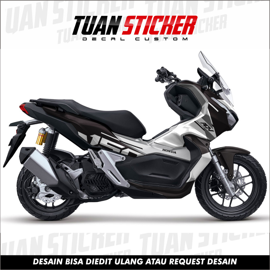 New Adv 150 Full Body Sticker Decal with Simple Black Motif | Shopee ...