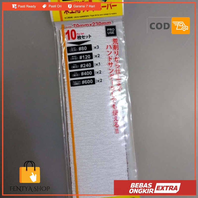 KAYU Daiso sand paper for wood sandpaper contains 10 various roughness ...
