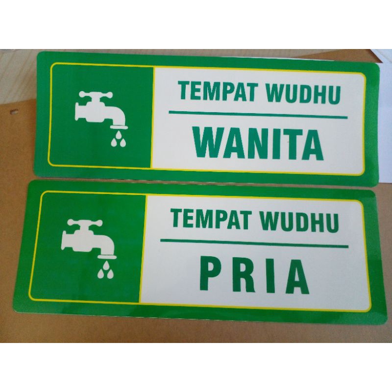 Stickers for Women's Ablution Places and Men's Ablution Places | Shopee ...