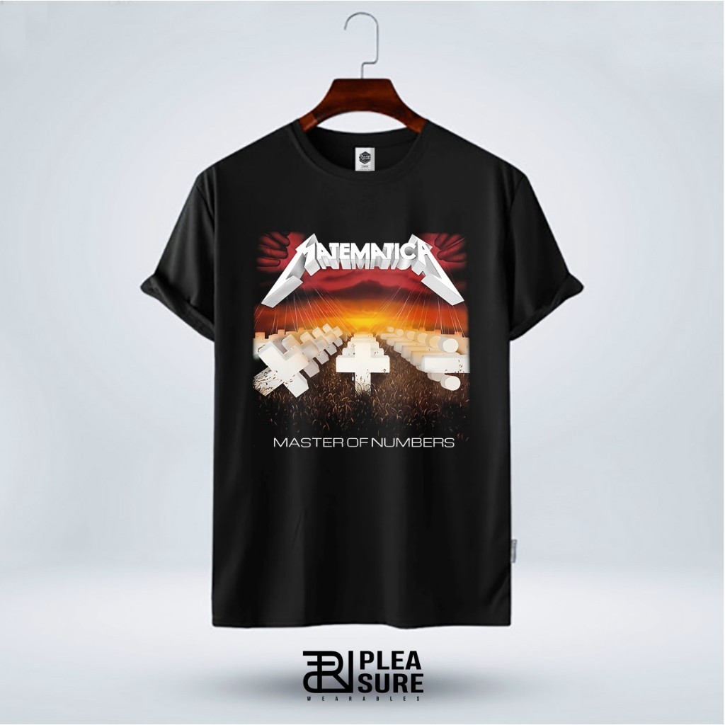 Matematica Parody Metallica Tshirt- Master of Number | Shopee Singapore