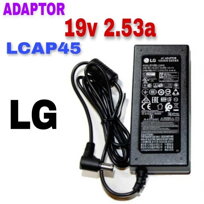 MANTAP original lg LCAP45 19V 2.53A tv Adapter | Shopee Singapore