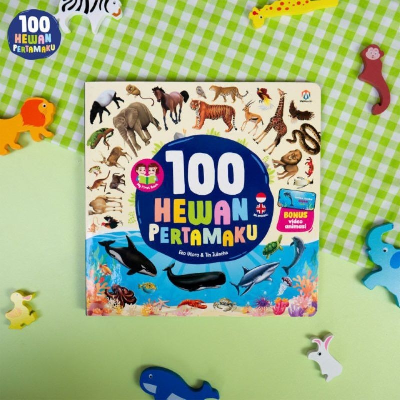 My First Book Boardbook My First 100 Animals (Bilingual Indonesia ...