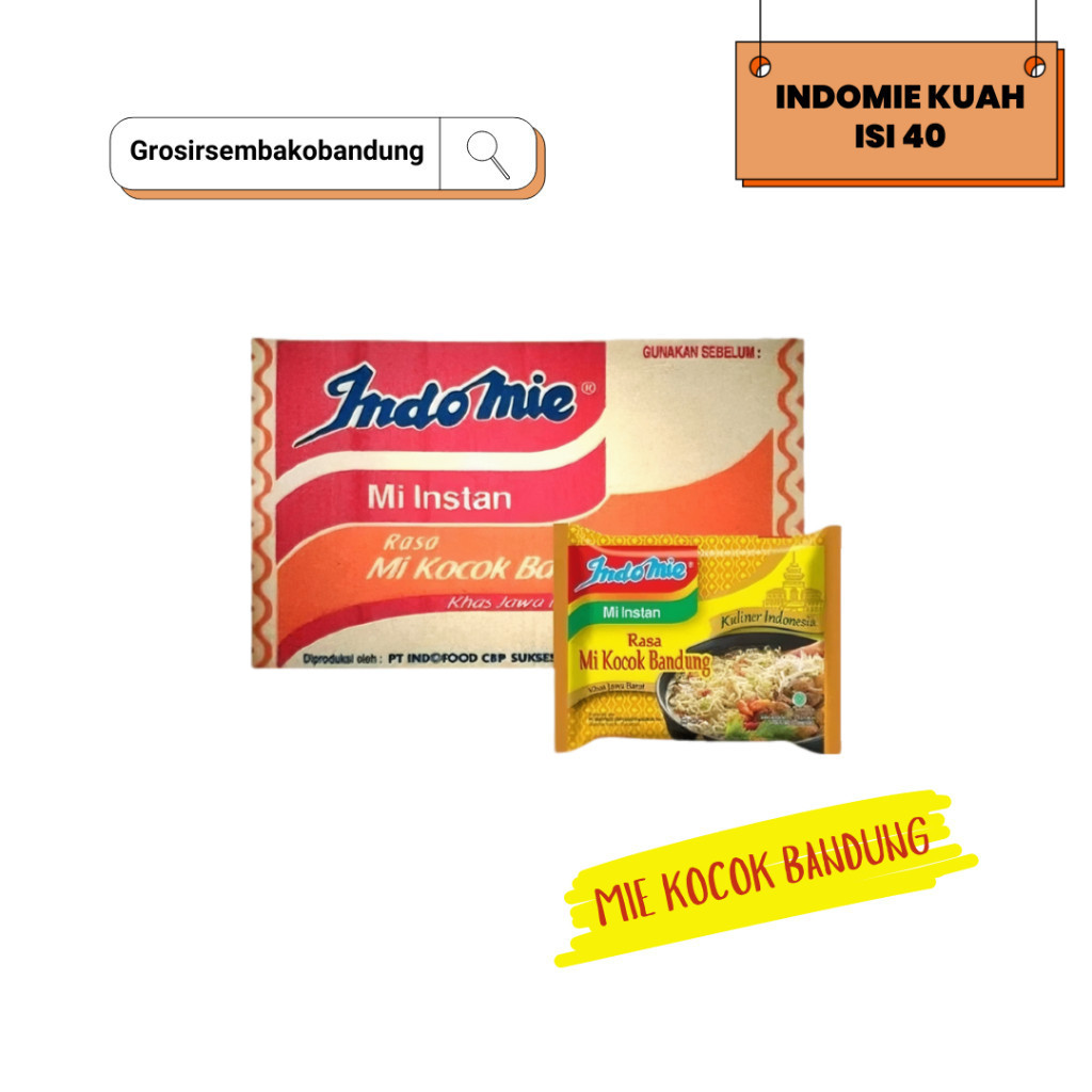 Indomie INSTANT NOODLES SPECIAL JABAR MI KOCOK Bandung PCK 75g - 1 Box ...