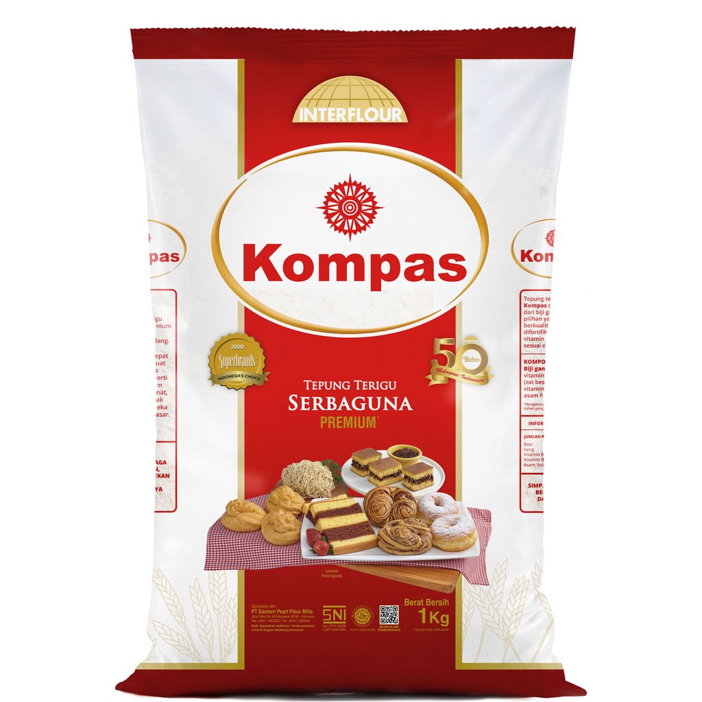 Compass all-purpose wheat flour 1kg / all-purpose wheat flour 1kg ...