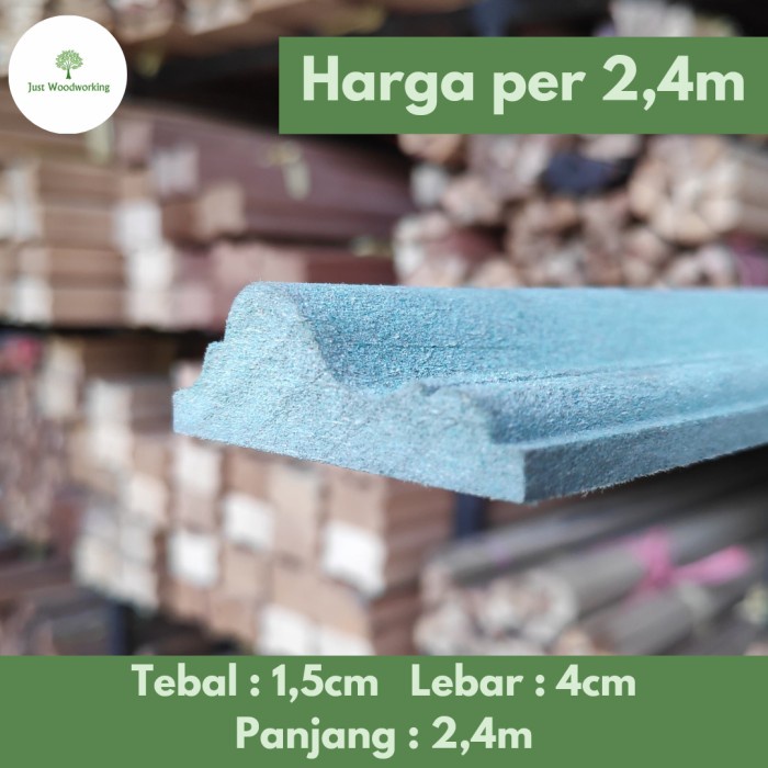 HIJAU Ju-a6 LIST Profile HMR Green WALL Molding WAINSCOTING WALL PANEL ...