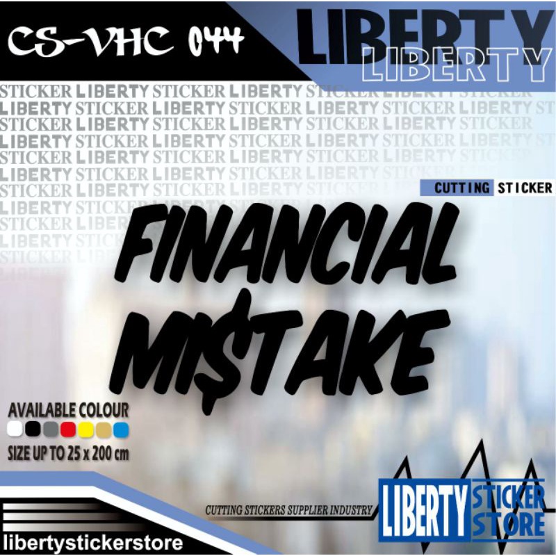Financial Mistake Cutting Sticker | Cutting Financial Mistake Stickers ...