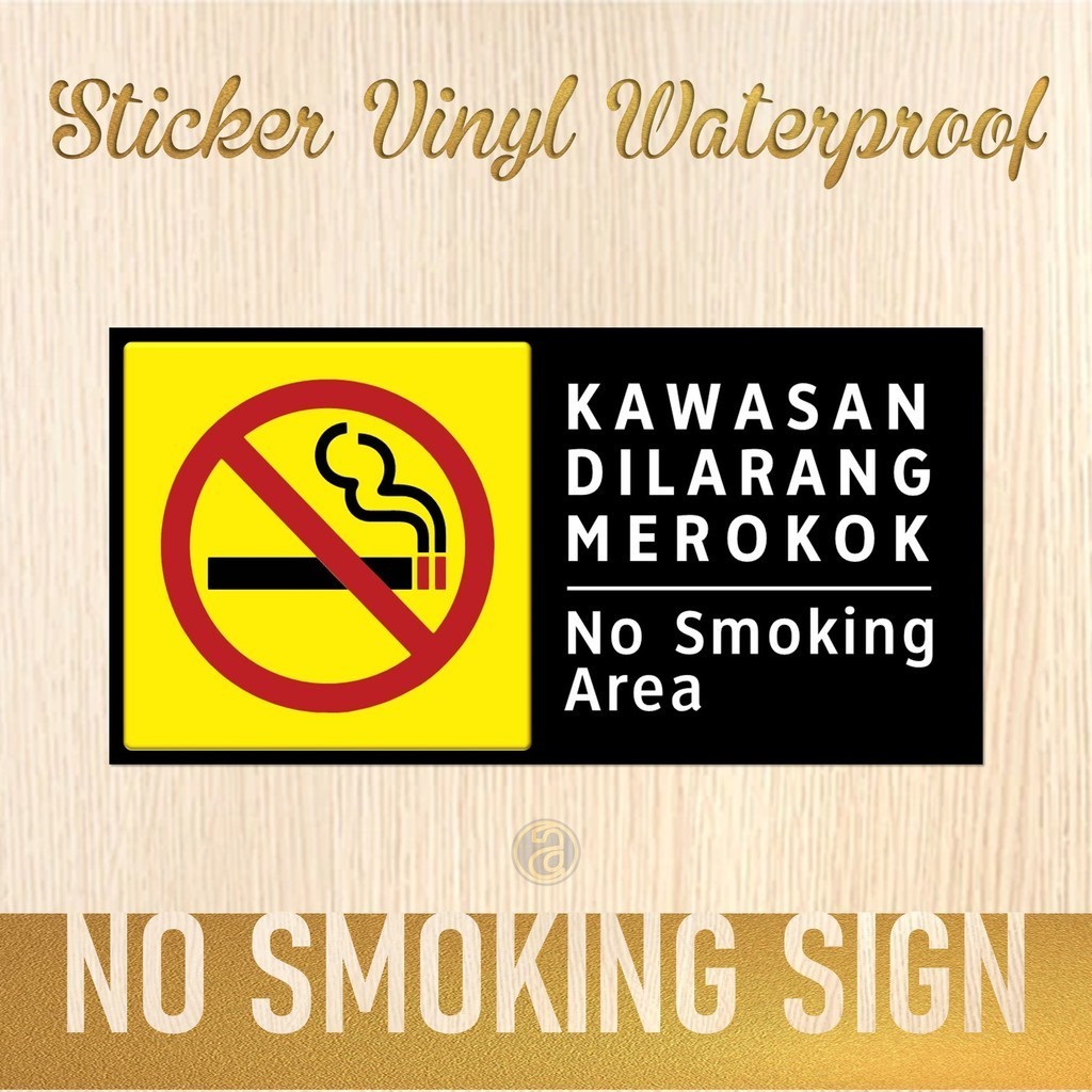 No Smoking Area Sticker - No Smoking Area Sticker - Safety Sign/K3 ...