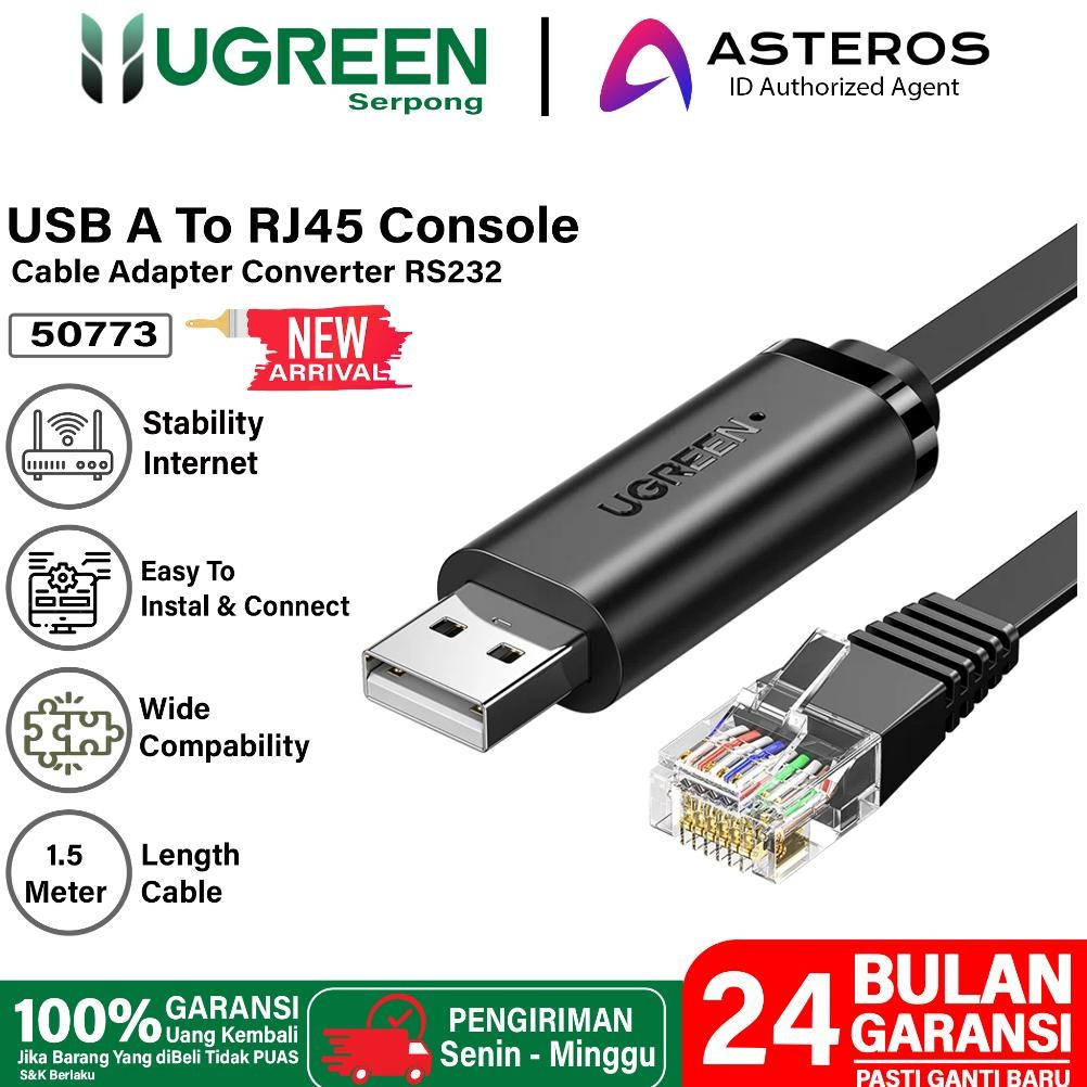 Ugreen Console Cable Cisco Rs232 Usb Cable Rj45 | Shopee Singapore