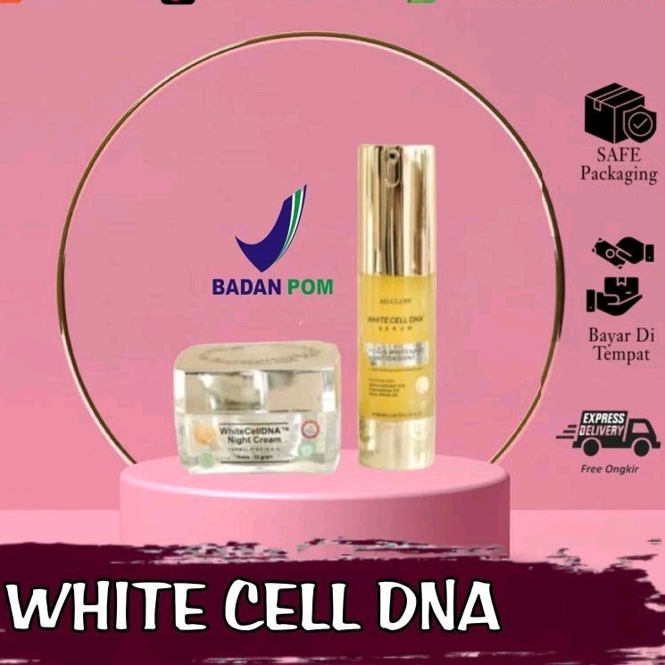 White Cell Dna Night Cream Ms Glow Original/SERUM White Cell Dna Ms ...
