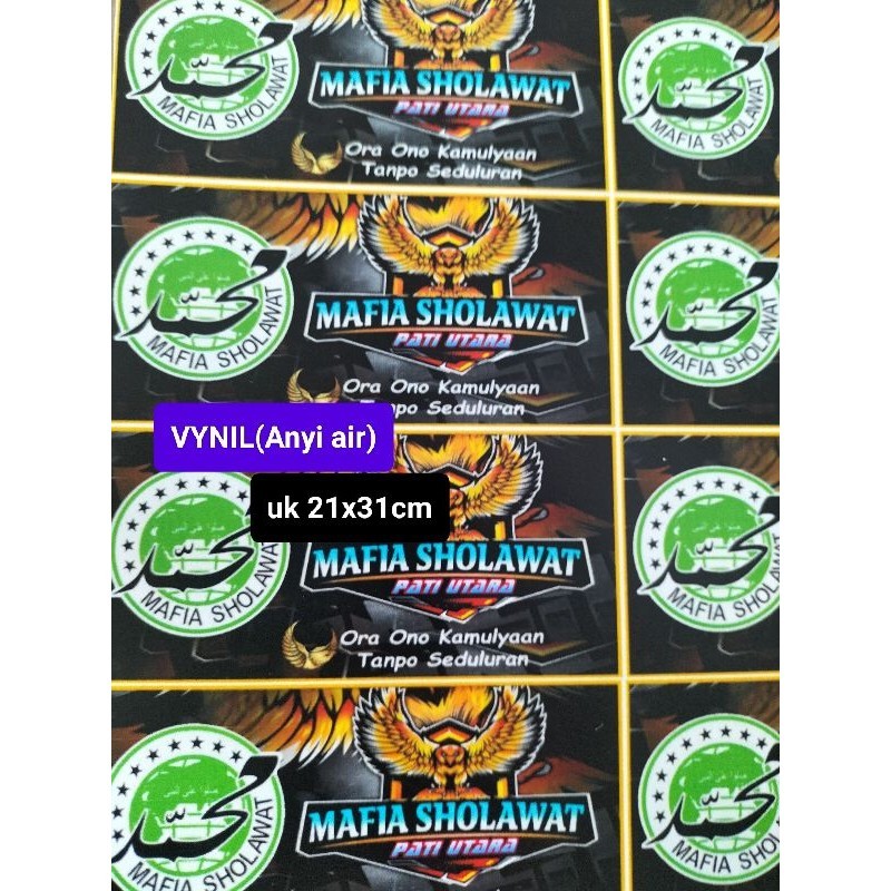 Sholawat MAFIA STICKER | Waterproof STICKERS | Vynil STICKERS | Pack ...