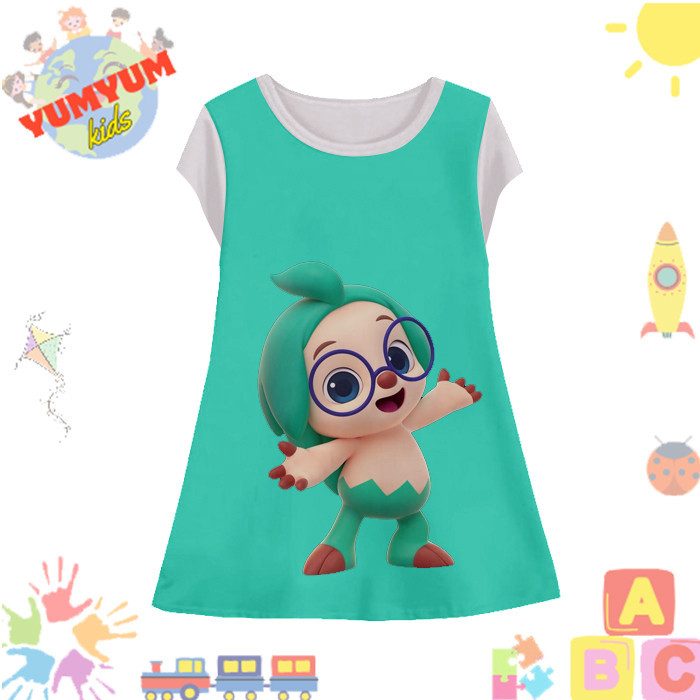 Hogi v3 Girls' Dress Women's Tunic Hogi 3D Printed Cartoon Animated ...