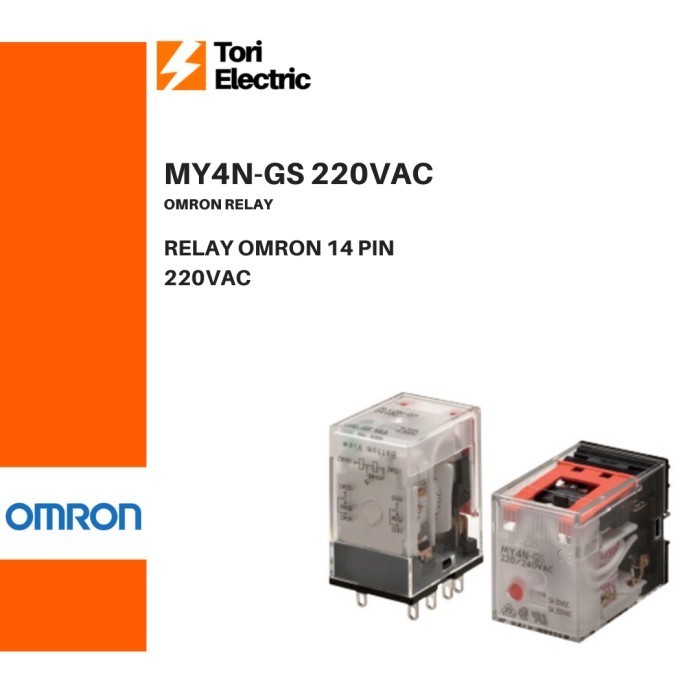 Omron Relay My4N-Gs-220Vac My4N Gs 220V 100% Original | Shopee Singapore