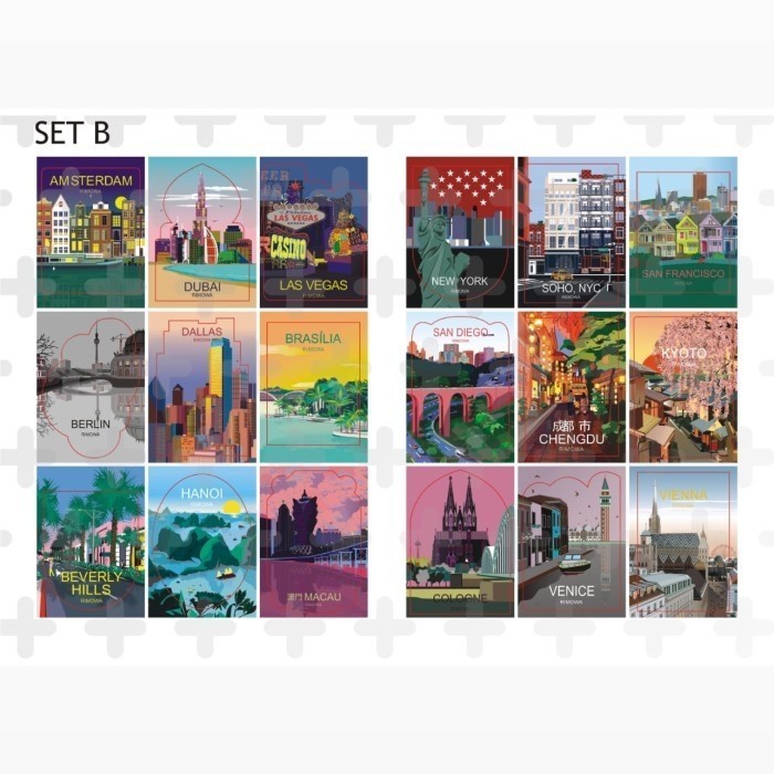 Limited PRODUCT original design Rimowa sticker 1 set contains 18 pcs ...
