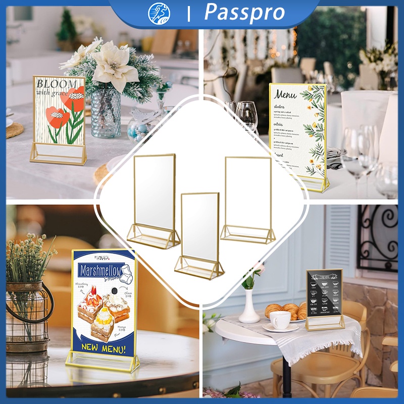 Acrylic Sign Holder/Acrylic Menu Stand Acrylic Brochure Holder Menu ...