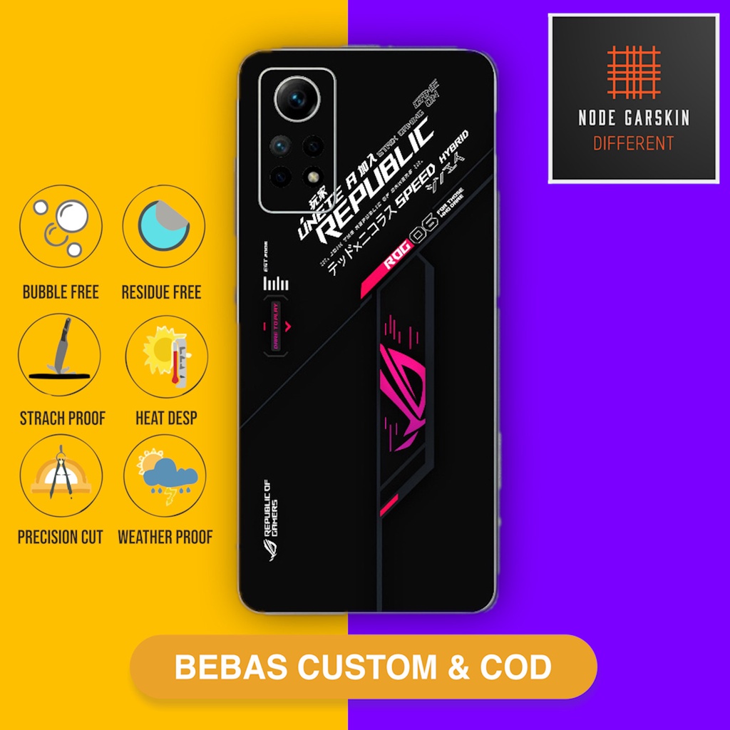 Garskin Skin Vinyl Redmi Note 12 pro 4G Fullbody Or Backonly ROG 2 1 ...