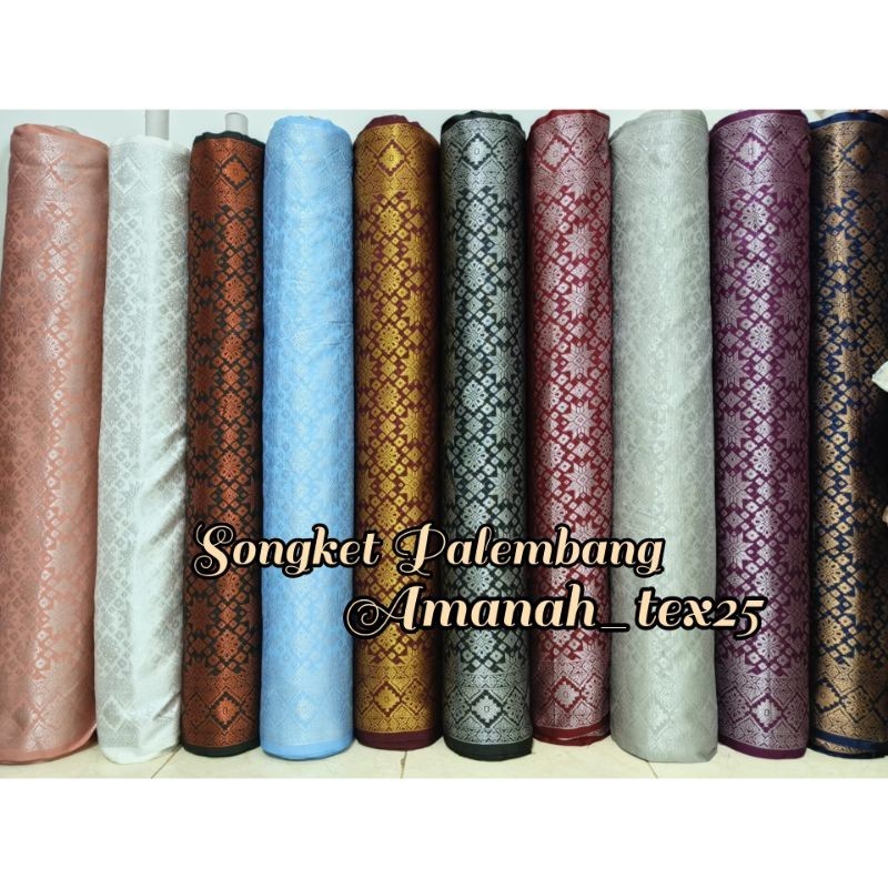 Songket Fabric / Palembang Songket / Meter Songket / Kebaya Material ...