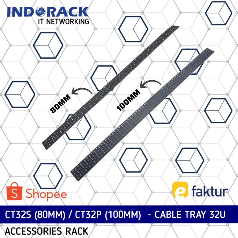 Ct32 - Management Cable Tray INDORACK for Close Rack 32U Server Rack ...