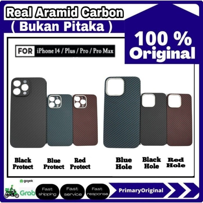 Case iPhone 14 Pro Max 14 Pro REAL ARAMID CARBON Casing (Not Pitaka ...