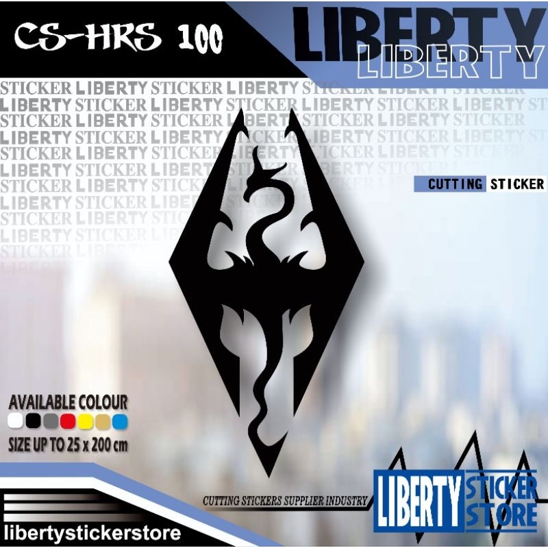 Cutting Sticker Skyrim Logo l Cutting Sticker Skyrim Logo l Cutting ...