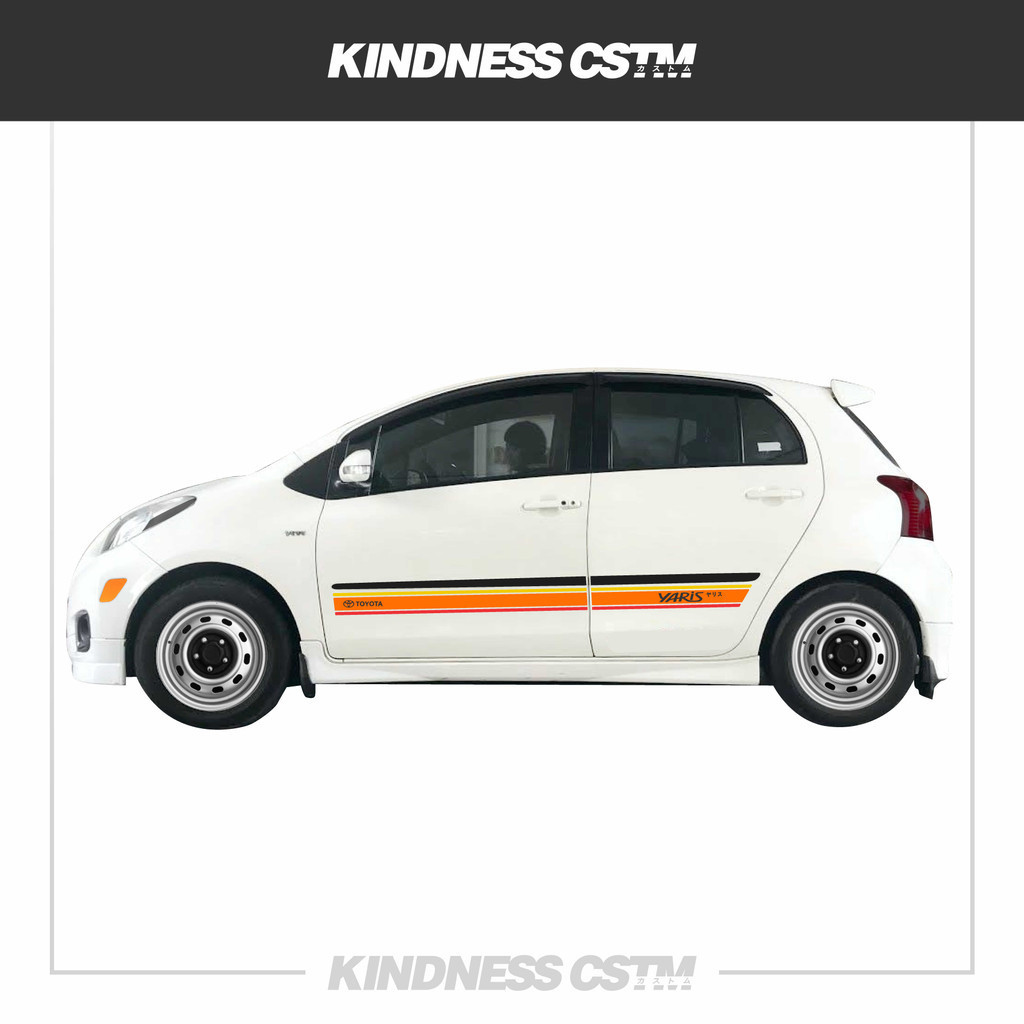 Toyota yaris side decal side striping sticker | Shopee Singapore