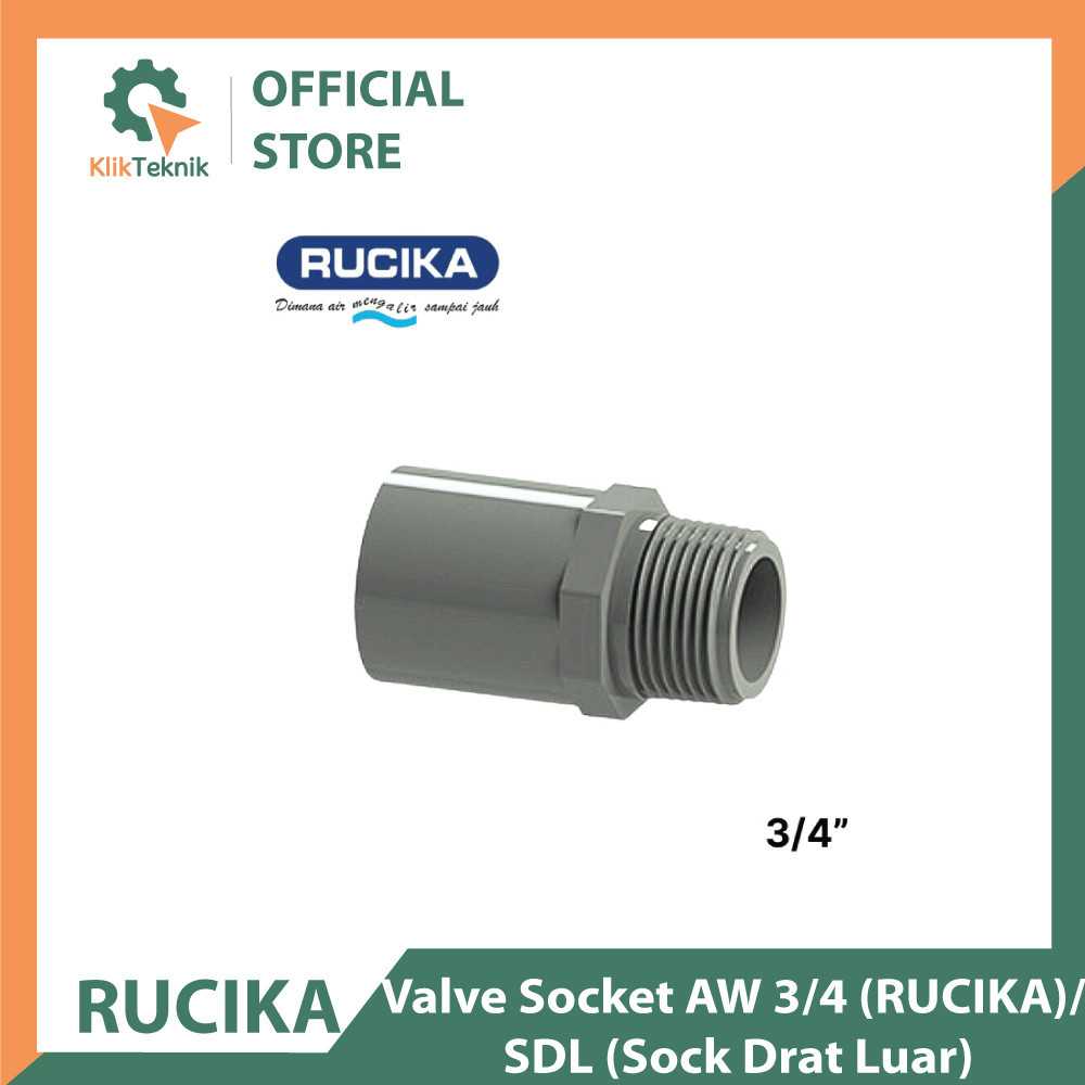 Valve Socket AW 3/4 (RUCIKA)/ SDL (Outer Thread Socket) | Shopee Singapore