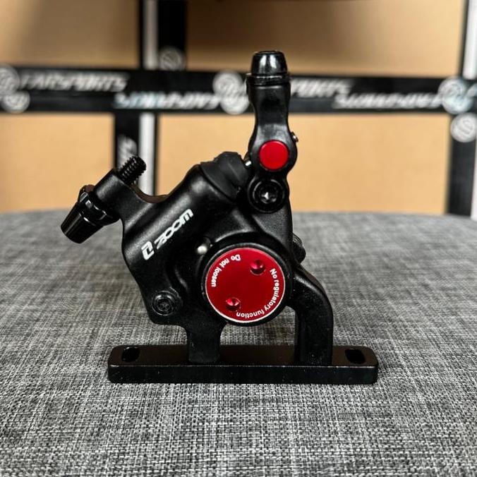 ZOOM DISC BRAKE CALIPER SEMI HYDROULIC FLAT MOUNT ROADBIKE BLACK ...