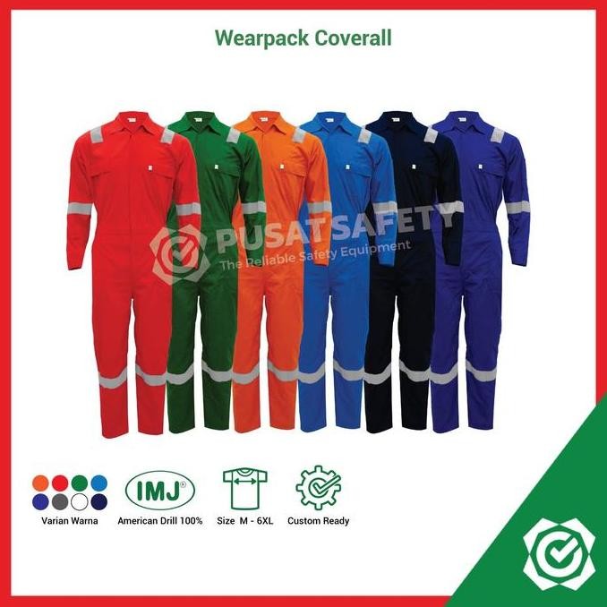 IMJ Long Project Work Uniform Safety Coverall Wearpack | Shopee Singapore