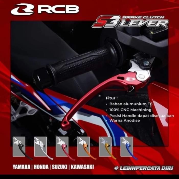 Brake and clutch Handle set S3 Lever by RCB Yamaha XSR 155 Silver Best original | Shopee Singapore