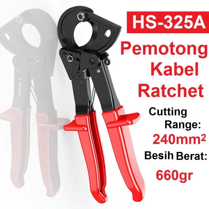 NEWEST Ratchet Cable Cutter 32 mm Thick Manual Cutting Cable Cutting ...